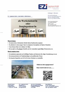 Hiwi Studentische Hilfskraft | EZI Ingenieure GmbH